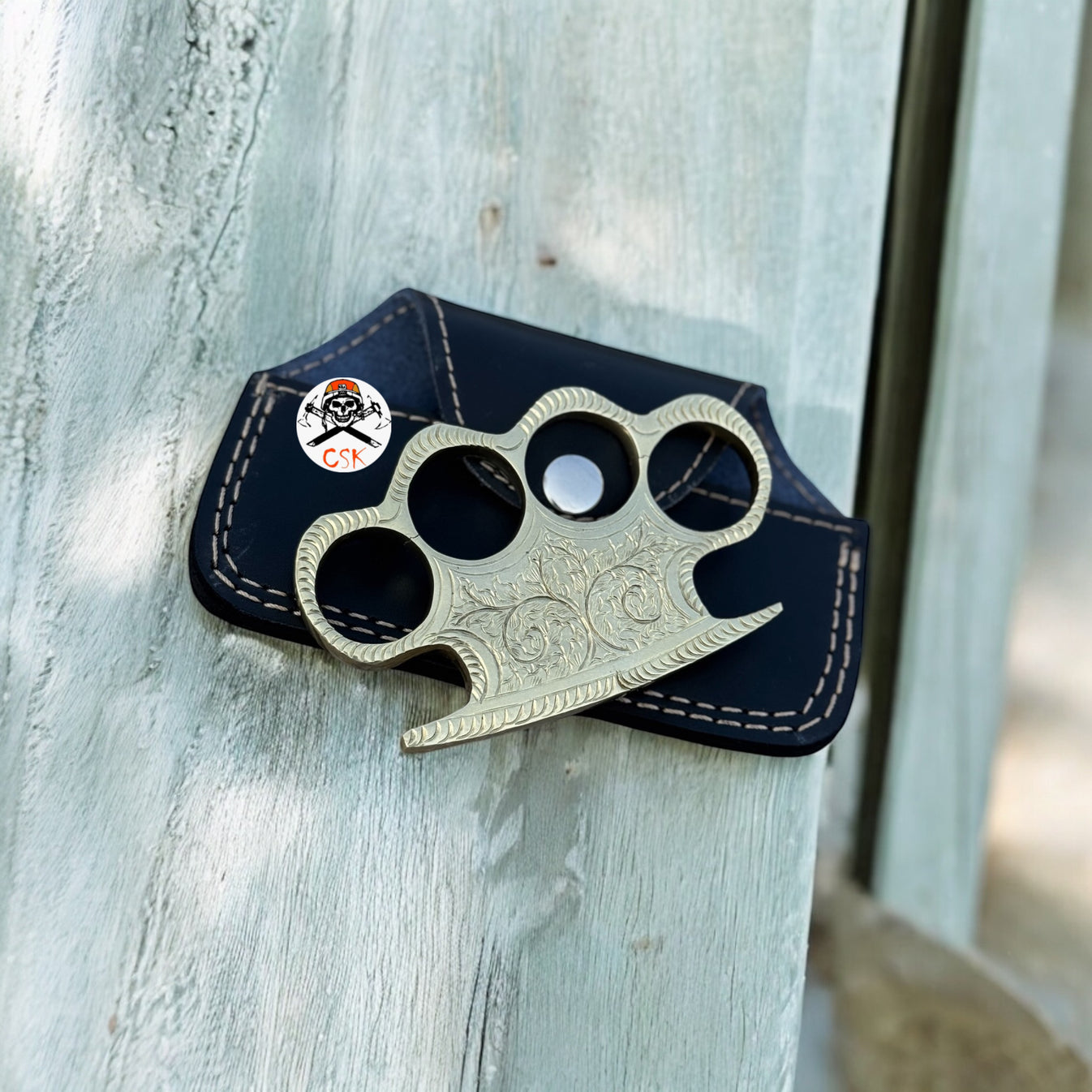 Custom Hand Engraved Brass knuckle – cskforged