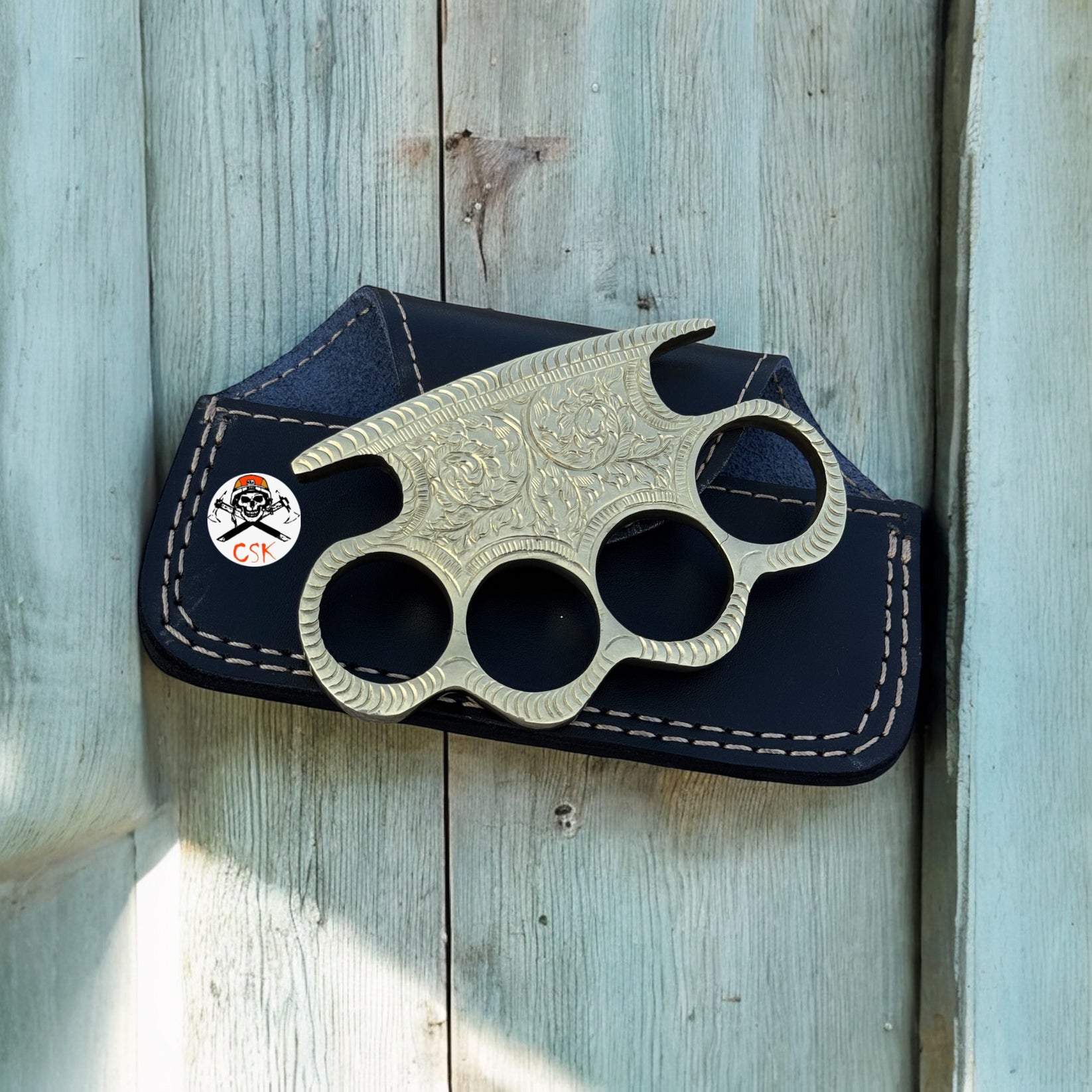 Custom Hand Engraved Brass knuckle – cskforged